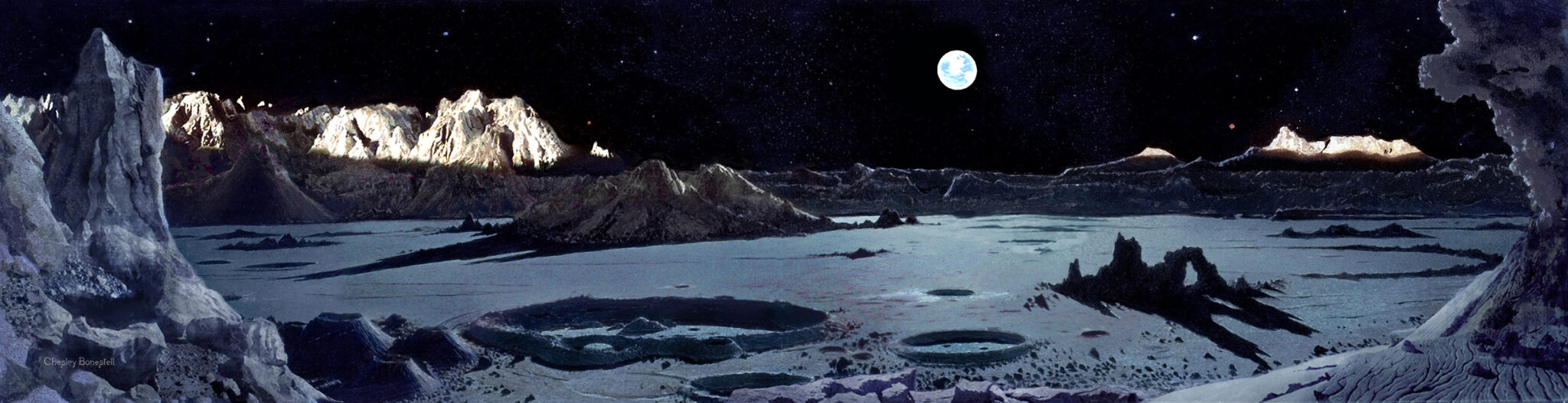 [USA] Chesley Bonestell and the Moon – International Moon Day