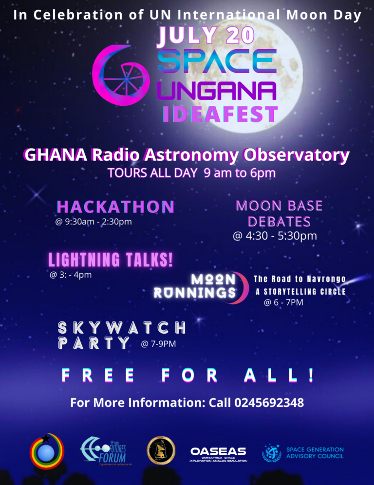 SPACE UNGANA GHANA IDEAFEST – International Moon Day